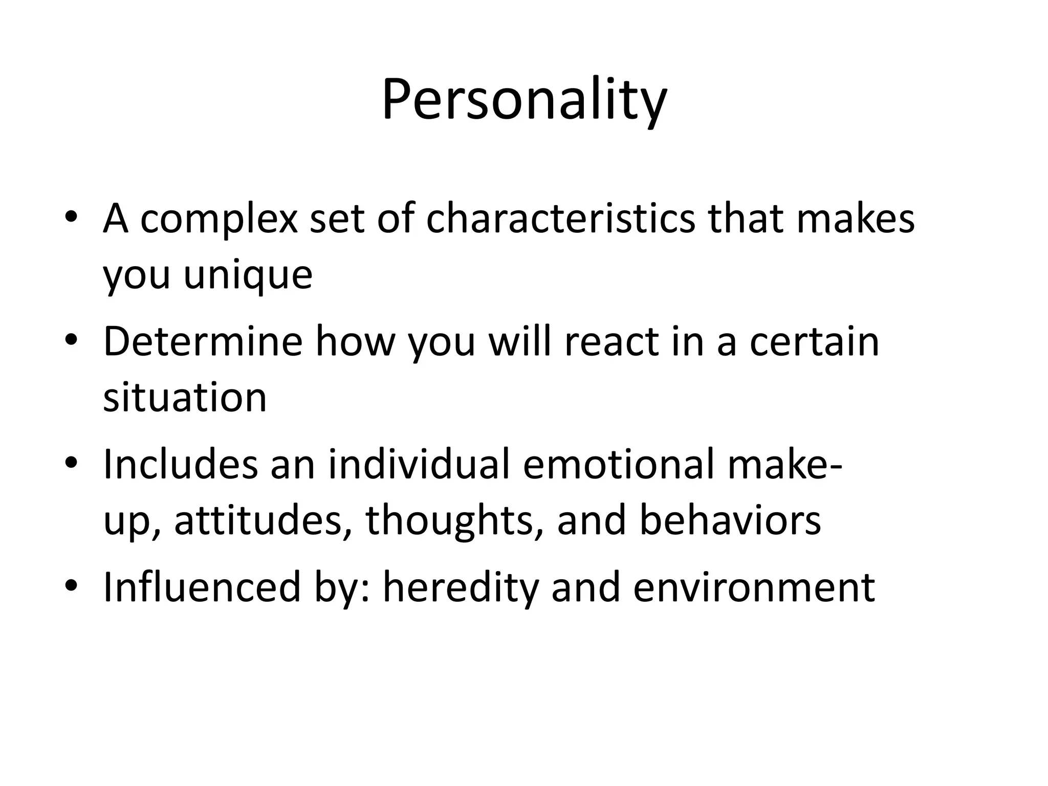 Mental Health and Personality | PPTX
