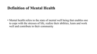 Mental Health and Psychological Wellbeing for Educators | PDF
