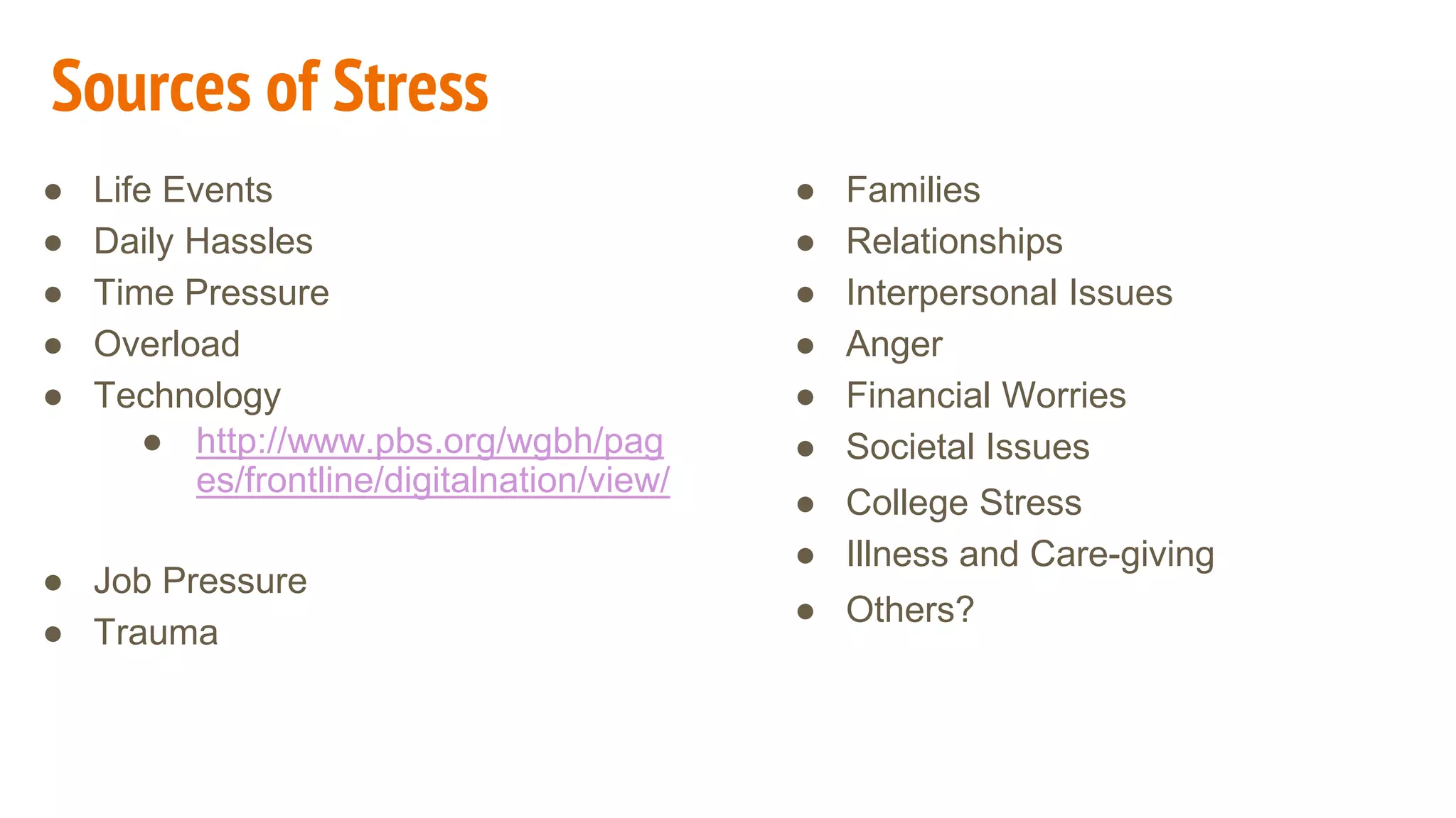 Mental health and stress | PPTX