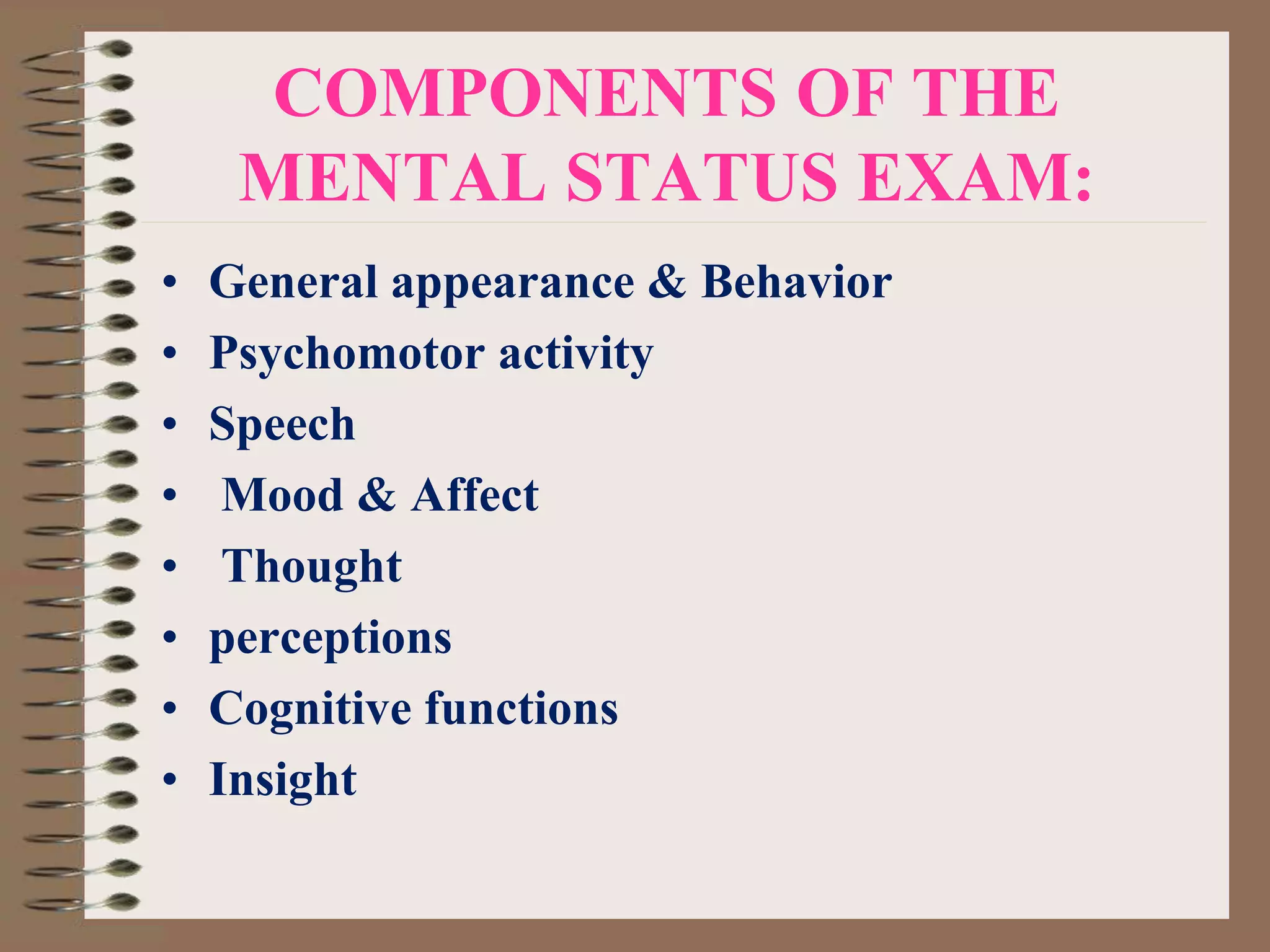Mental health assessement | PPT