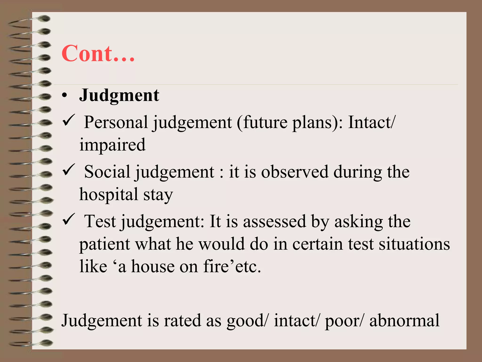 Mental health assessement | PPT