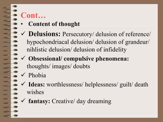 Mental health assessement | PPT