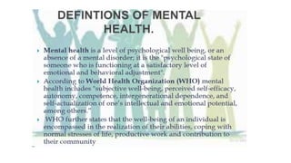 Mental health awareness | PPT