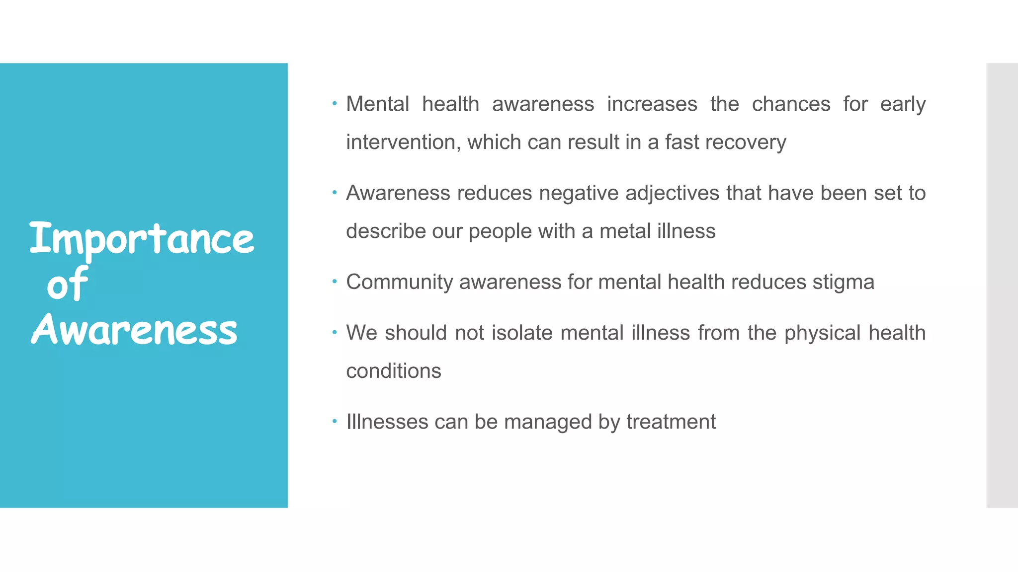 Mental health awareness | PPTX