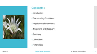 Mental health awareness | PPTX