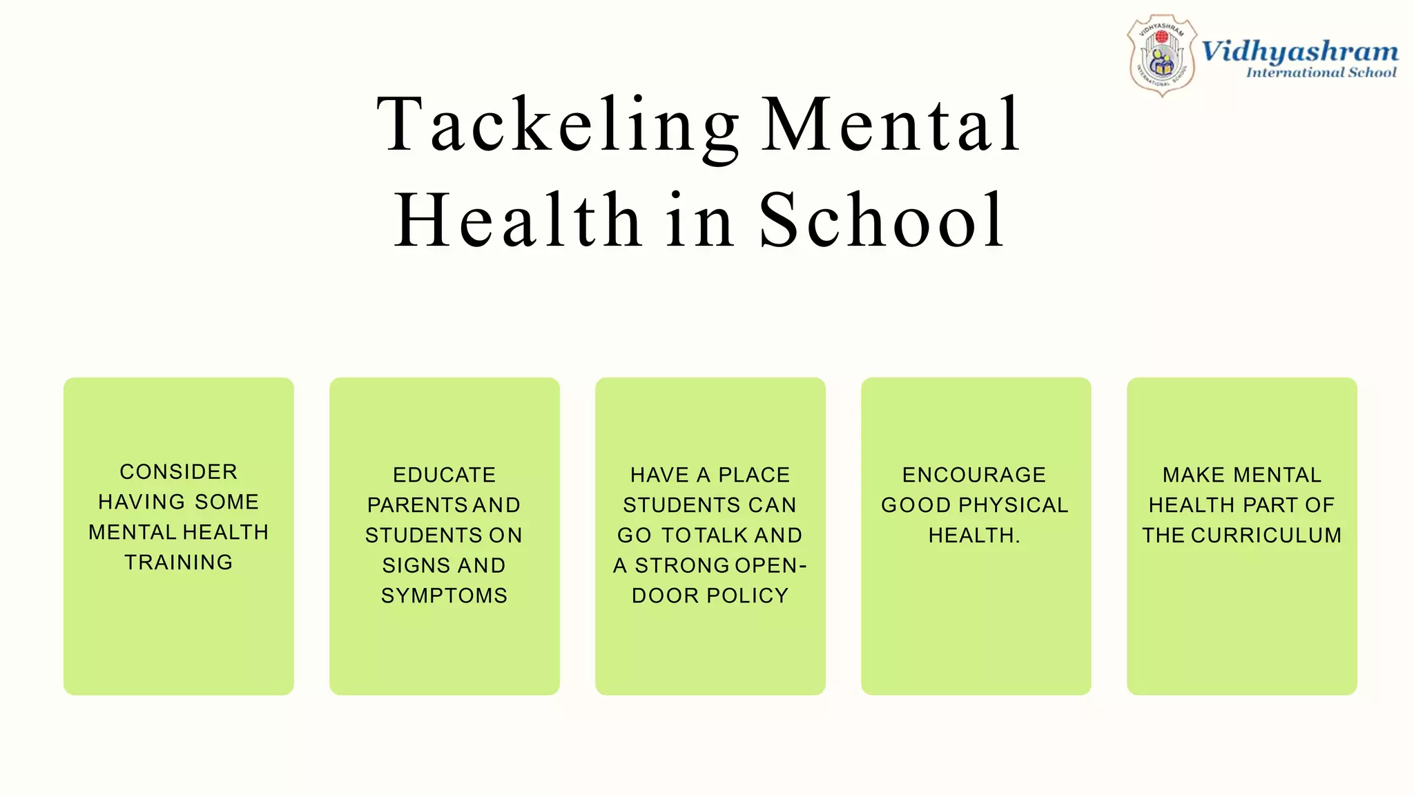 Mental Health Awareness in School | PPTX