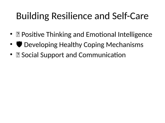 Mental Health Awareness and stress management | PPTX