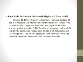Mental Health, Burnout and Suicidal ideation of practicing ...