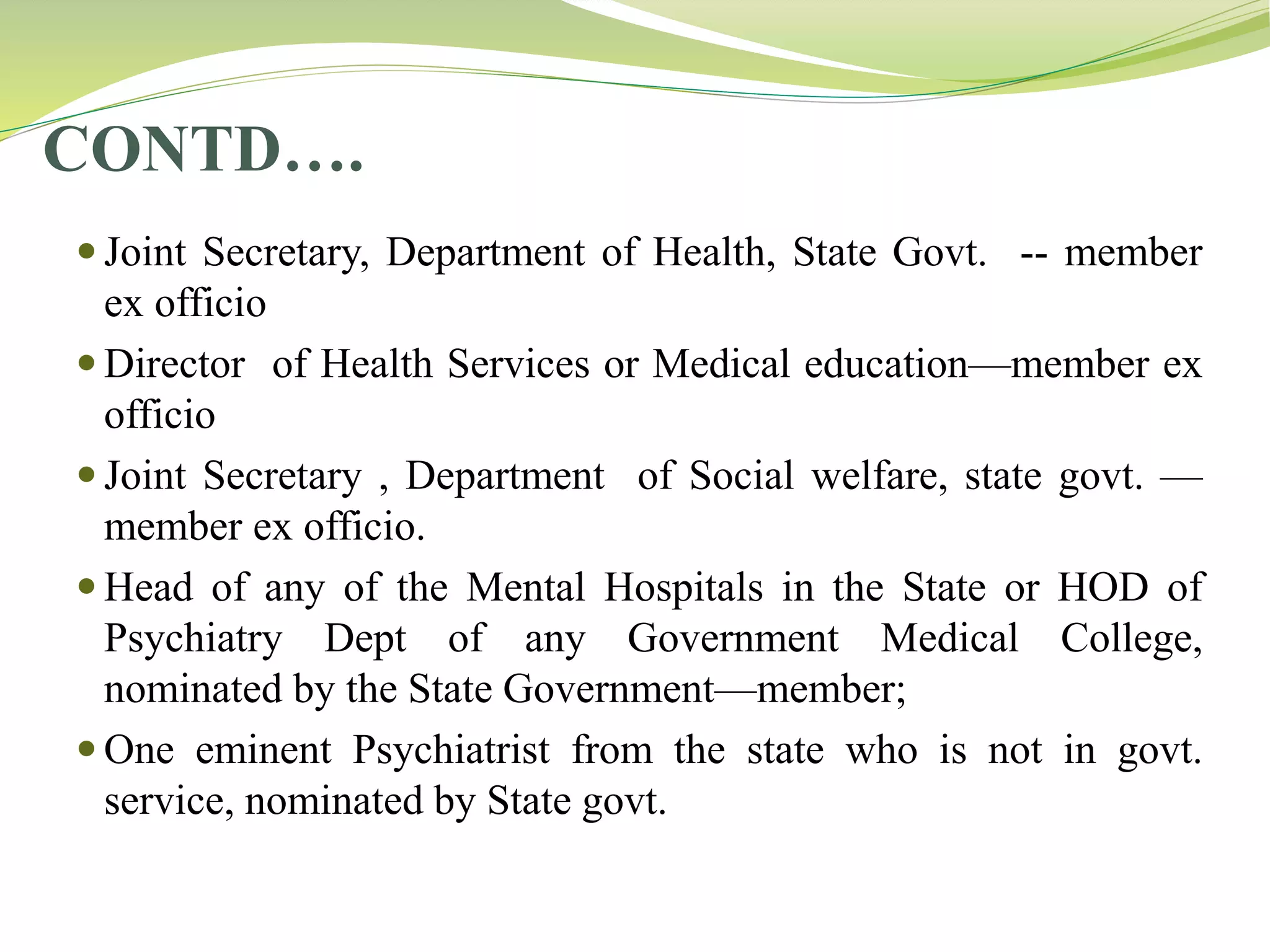 Mental Health Care Act, 2017 | PPTX