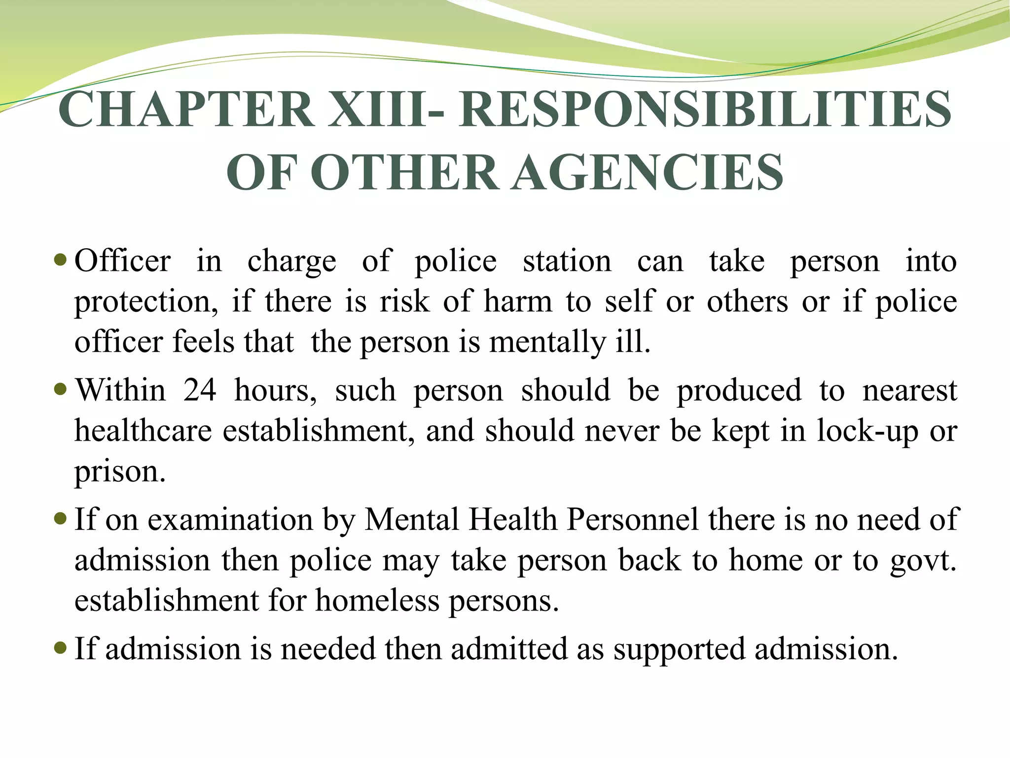 Mental Health Care Act, 2017 | PPTX
