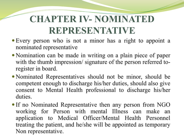 Mental Health Care Act, 2017 | PPTX