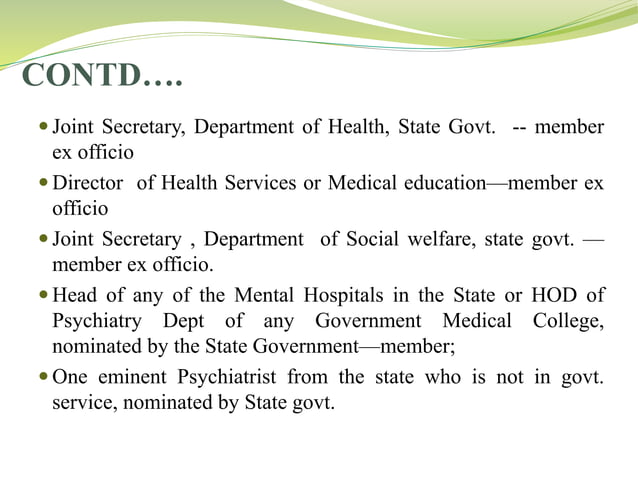 Mental Health Care Act, 2017 | PPTX
