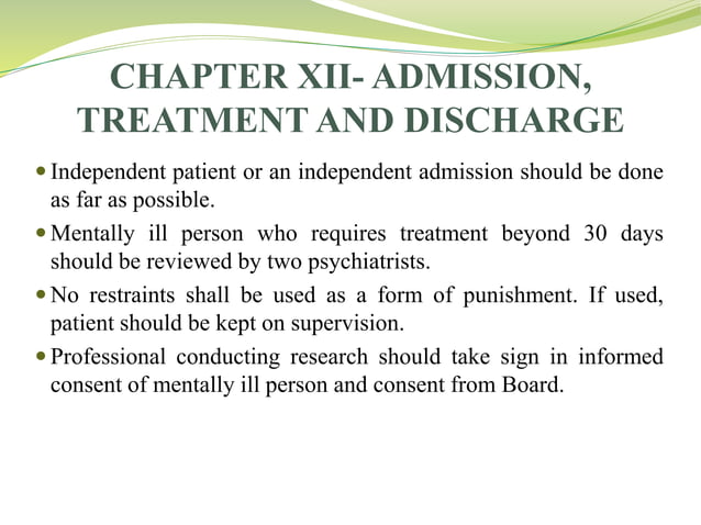 Mental Health Care Act, 2017 | PPTX
