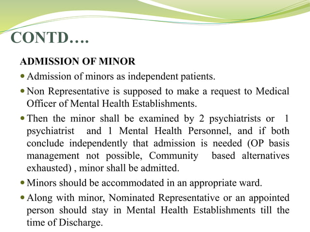 Mental Health Care Act, 2017 | PPTX