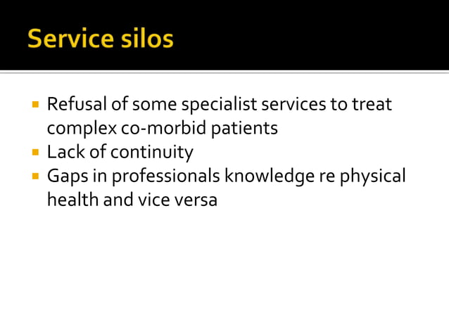 Mental health cluster a session two 280411 | PPT