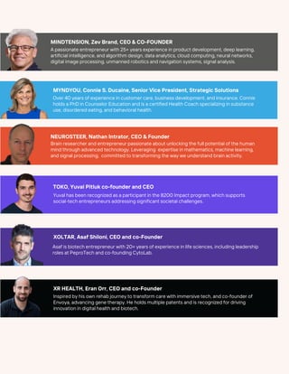 Israel Phoenix Mental Health Tech Delegation - Company Catalogue | PDF