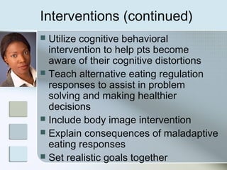 Mental health eating disorders | PPT