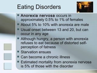 Mental health eating disorders | PPT