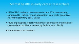 Mental Health in Academia | PDF