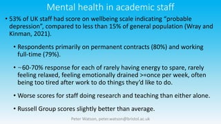 Mental Health in Academia | PDF