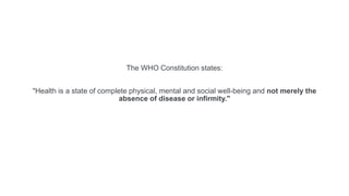 Mental health in an unequal world_WHO 2021 | PPT