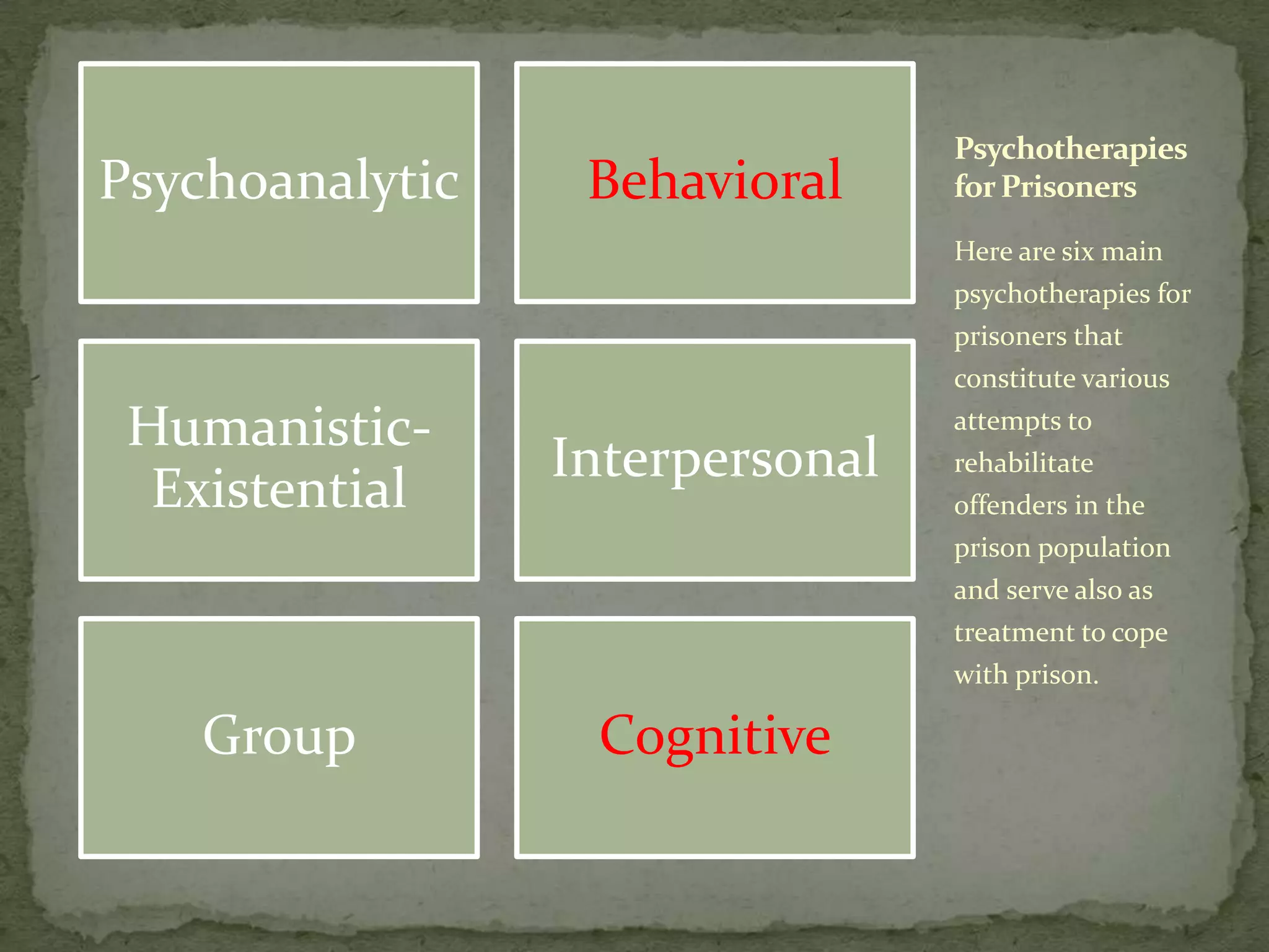 Mental Health In Prison | PPTX