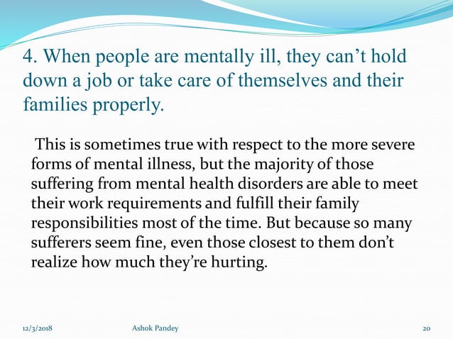 Mental health in public health | PPTX | Mental Health | Diseases and ...