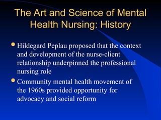 Mental health in the community powerpoint presentation | PPT
