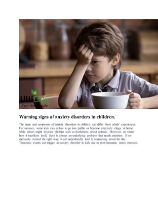 Mental health in young children | DOCX