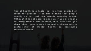 Why Mental Health Matters? | PDF