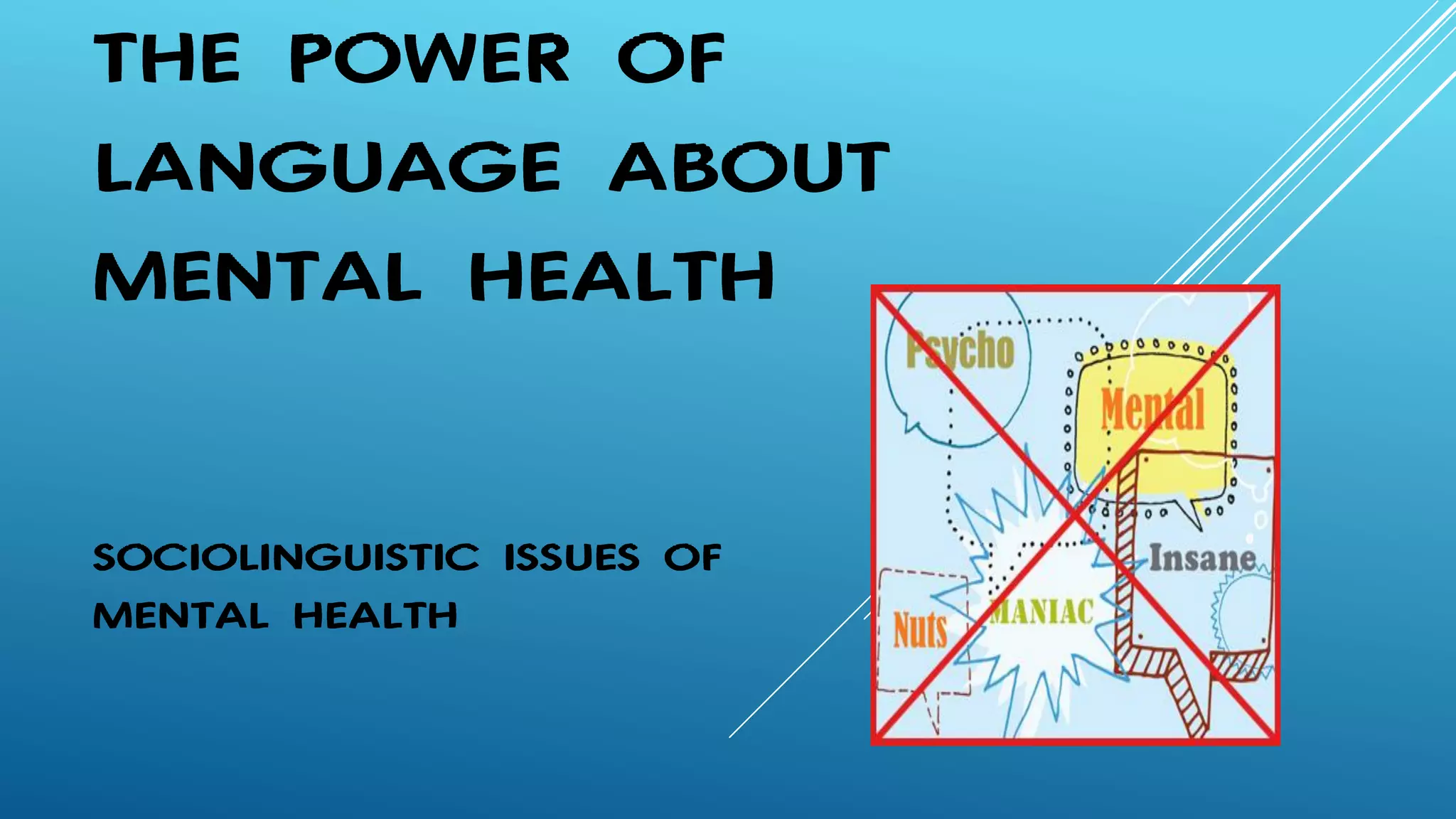 Mental health language | PDF
