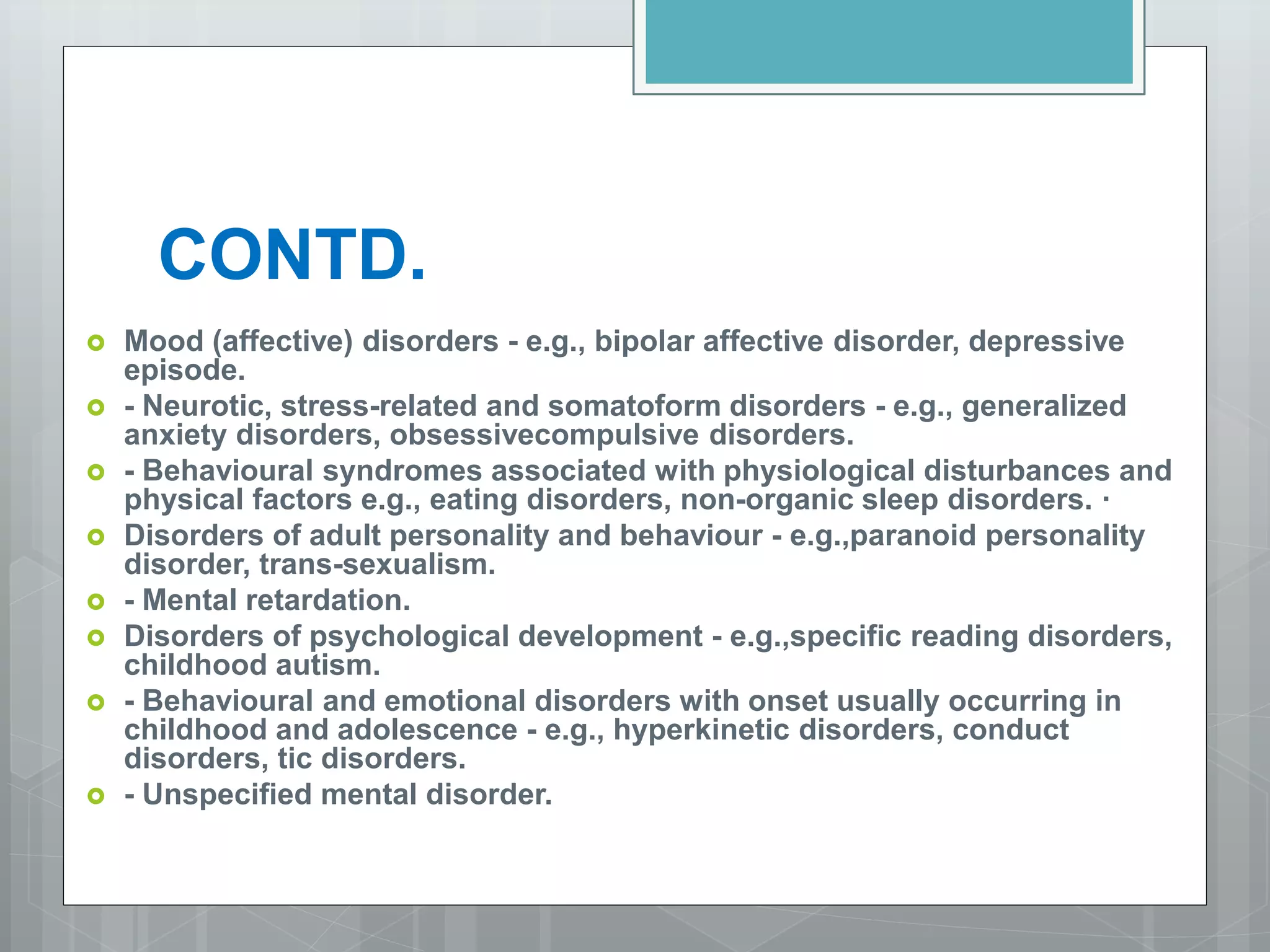 Mental health lecture ppt | PPTX