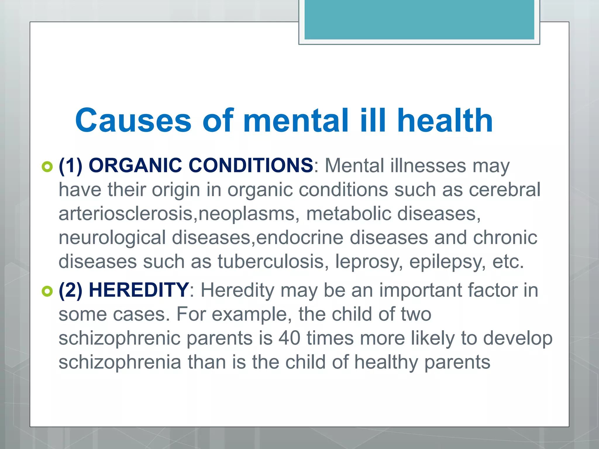 Mental health lecture ppt | PPTX