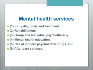 Mental health lecture ppt | PPTX