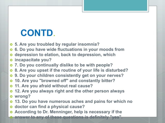 Mental health lecture ppt | PPTX | Brain and Nervous System Disorders ...