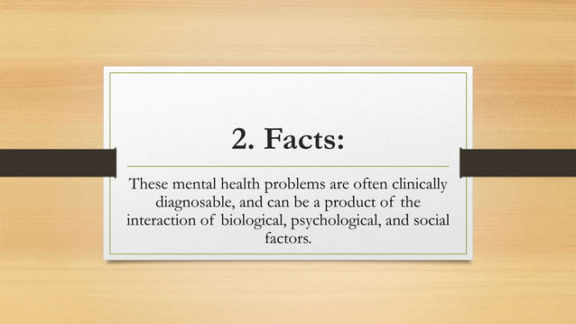 Mental Health: Myth vs Facts by Shamgar Mangida | PPTX | Brain and ...