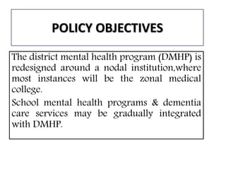 Mental health policy | PPTX