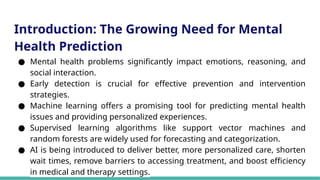 Mental Health Prediction using Machine Learning .pptx