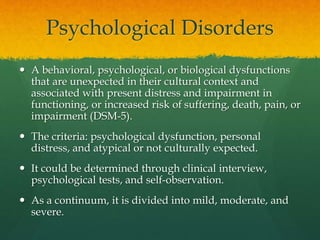 Mental health presentation.pptx | Mental Health | Diseases and Conditions