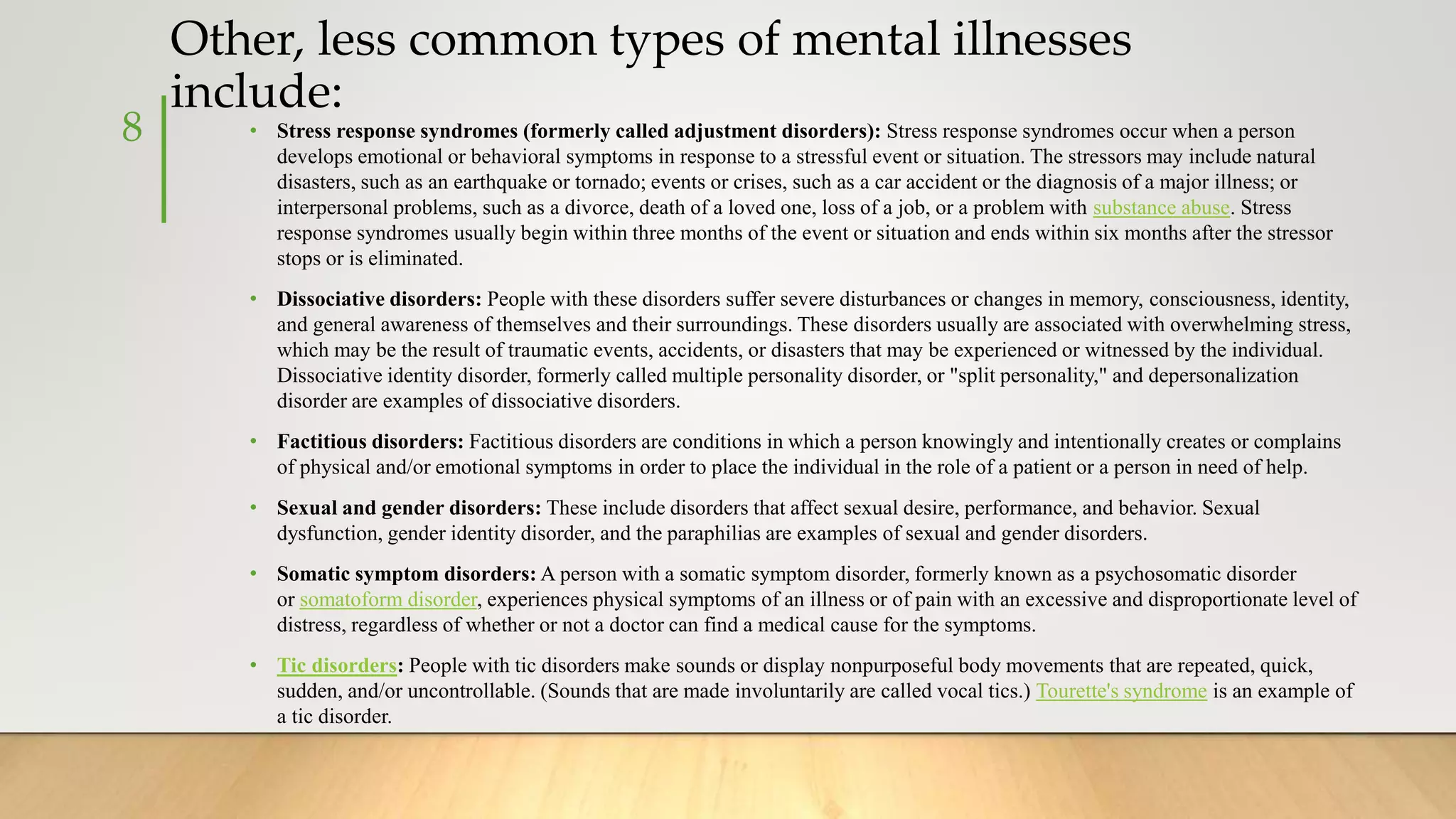 Mental health problems effects on nursing work | PPTX