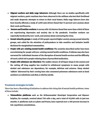 Mental health problems in india | PDF