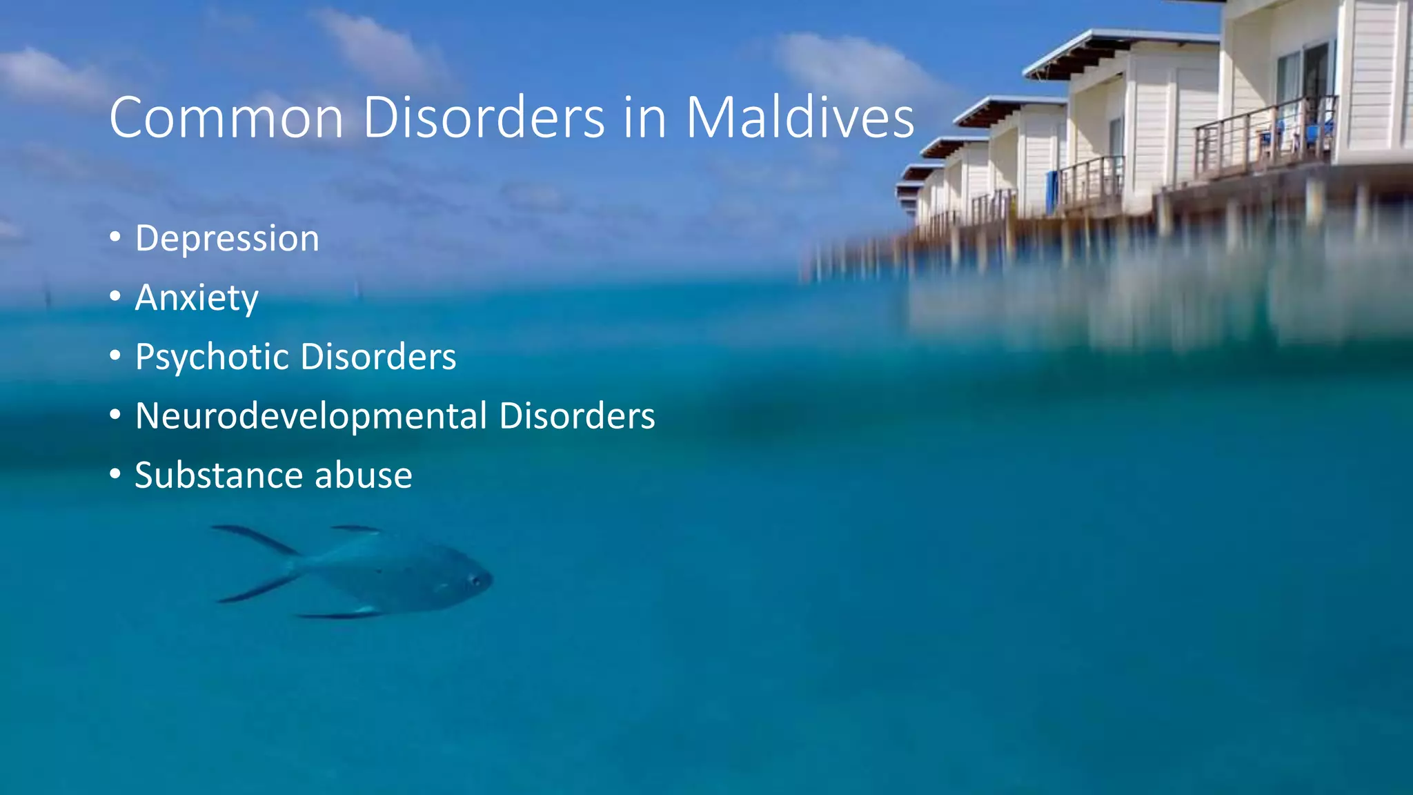 Mental health problems in maldives | PPTX