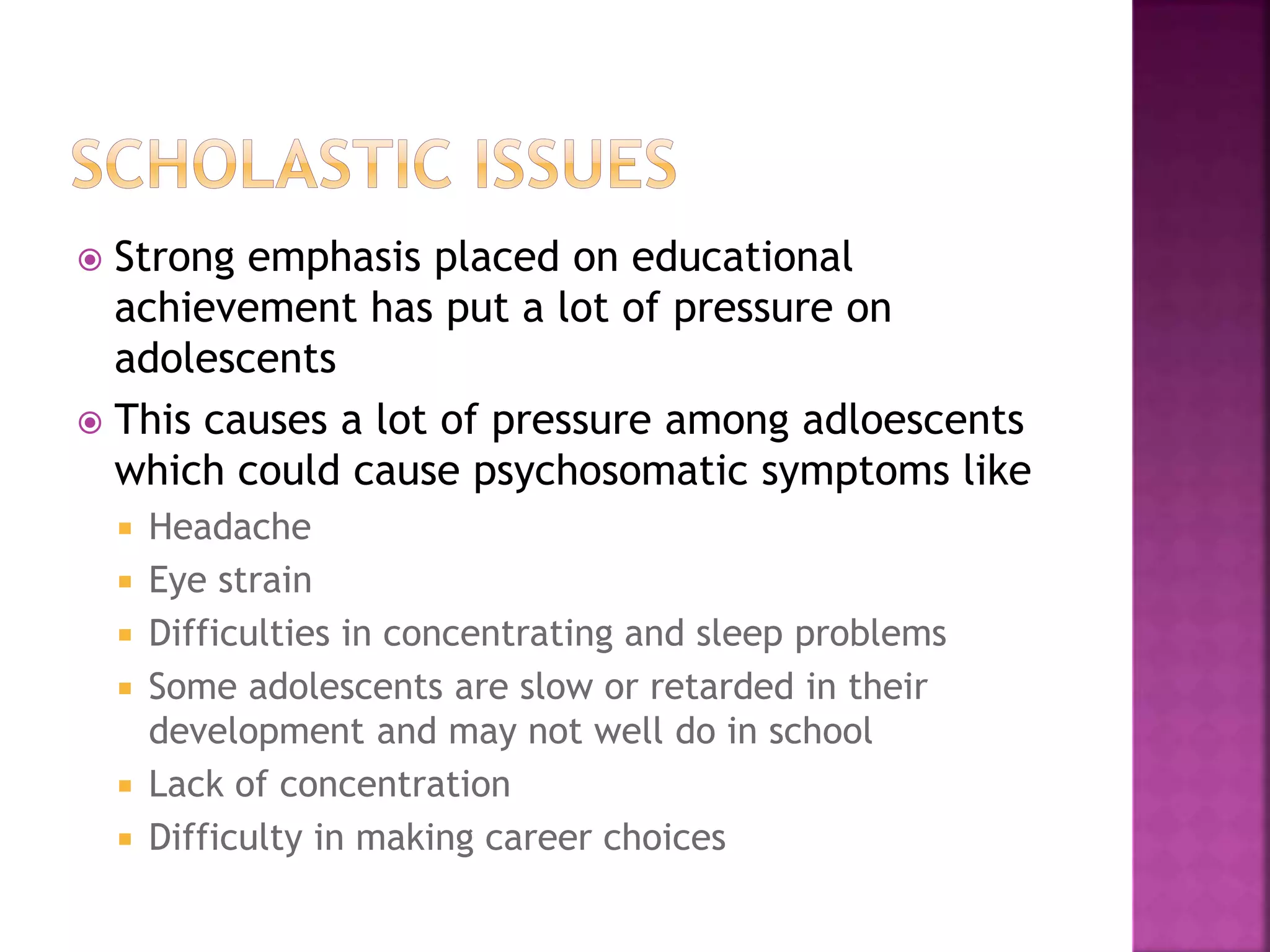 Mental health problems of adolescents and management | PPTX