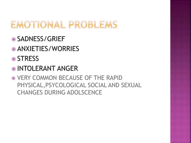 Mental health problems of adolescents and management | PPTX | Mental ...