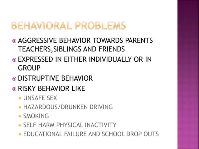 Mental health problems of adolescents and management | PPTX | Mental ...