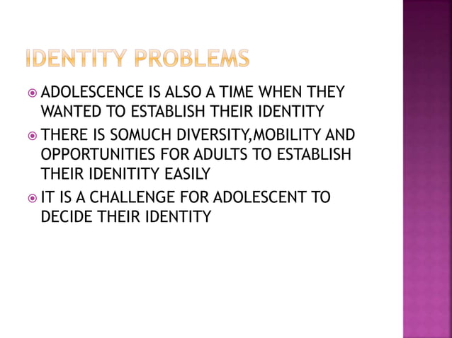 Mental health problems of adolescents and management | PPTX | Mental ...