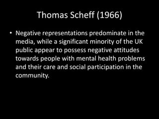 Mental health representation | PPTX