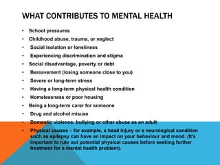 Mental health research | PPTX