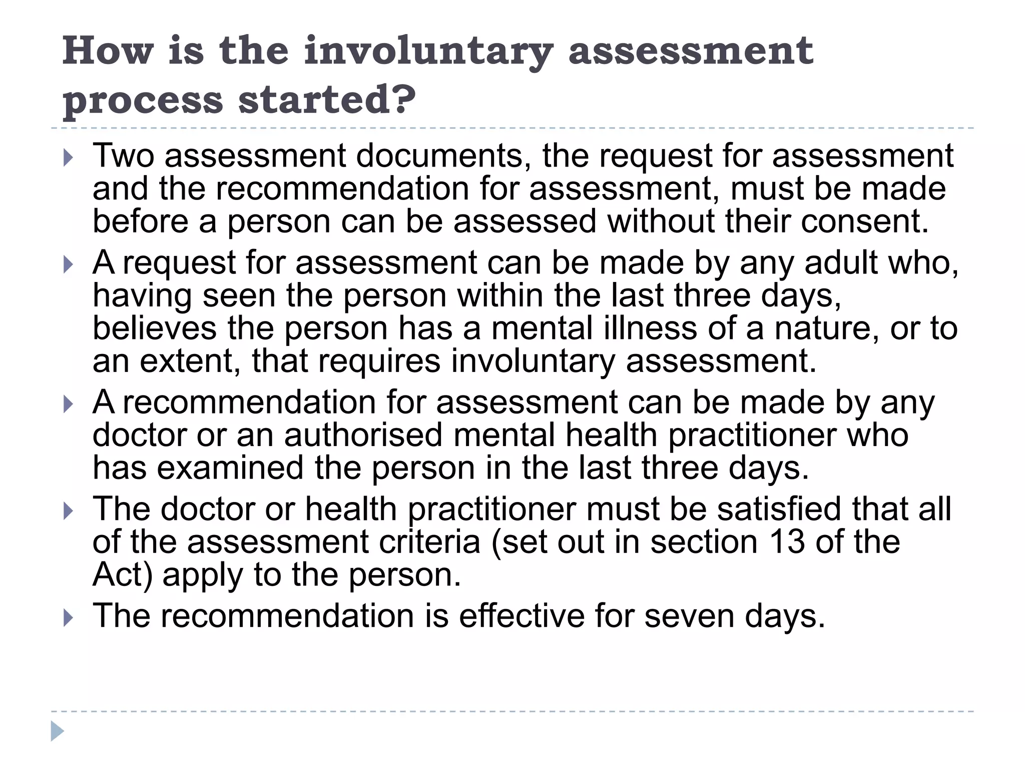 Mental Health Risk Assessment | PPTX