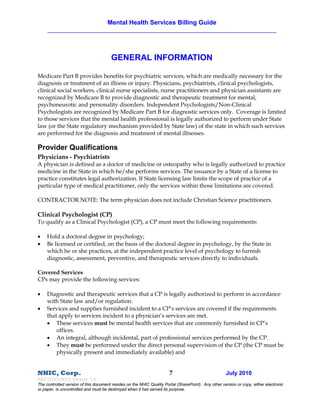 Mental Health Services Guide | PDF